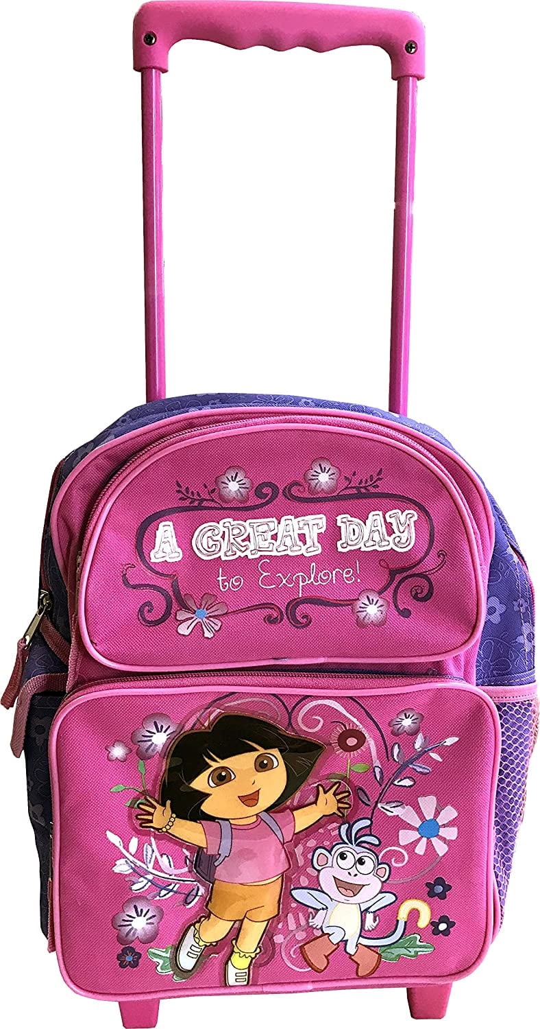 Dora The Explorer Small Rolling Backpack (12") - A Great Day To Explore ...