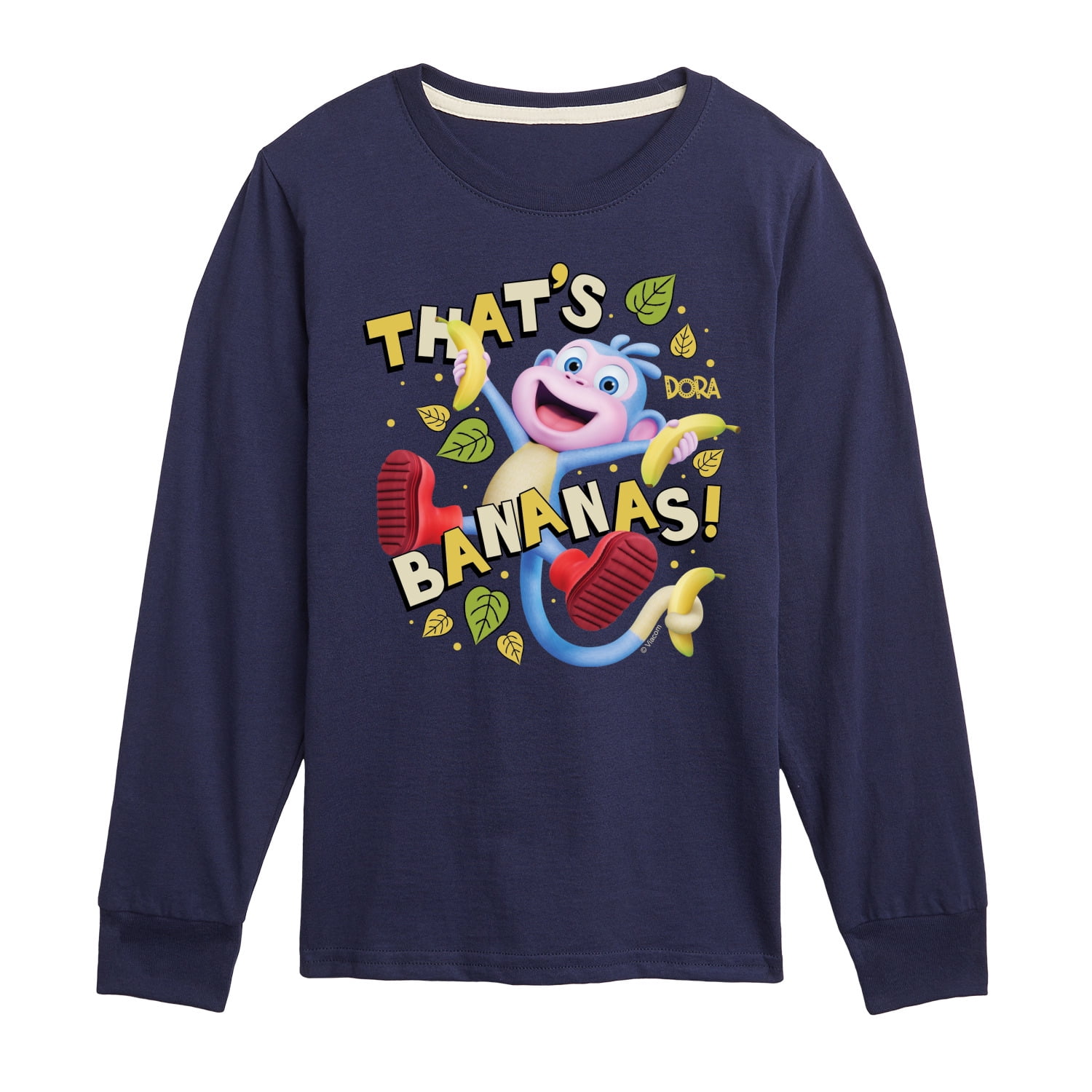 Dora The Explorer - Thats Bananas - Youth Boys Long Sleeve Graphic T ...