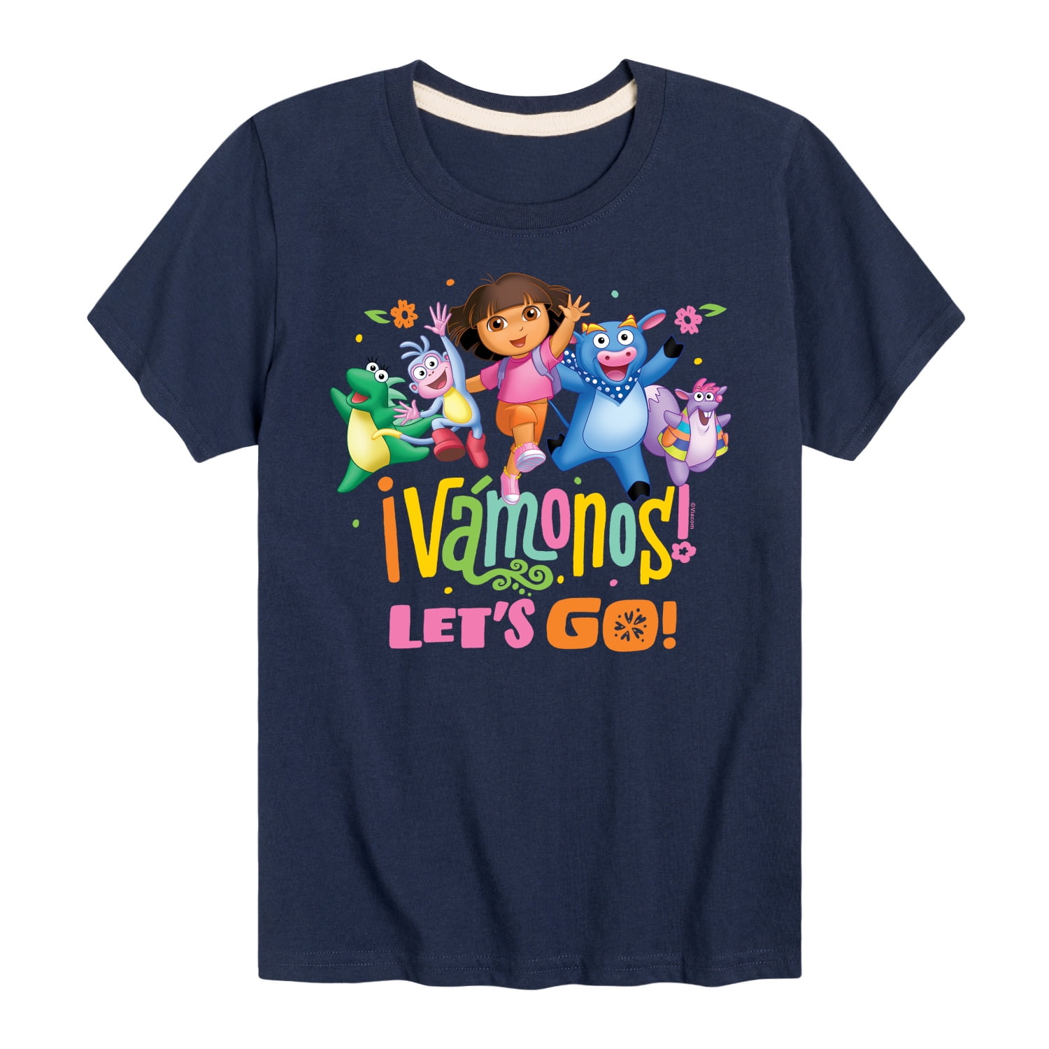 Dora The Explorer - Vamonos Lets Go - Toddler And Youth Short Sleeve ...