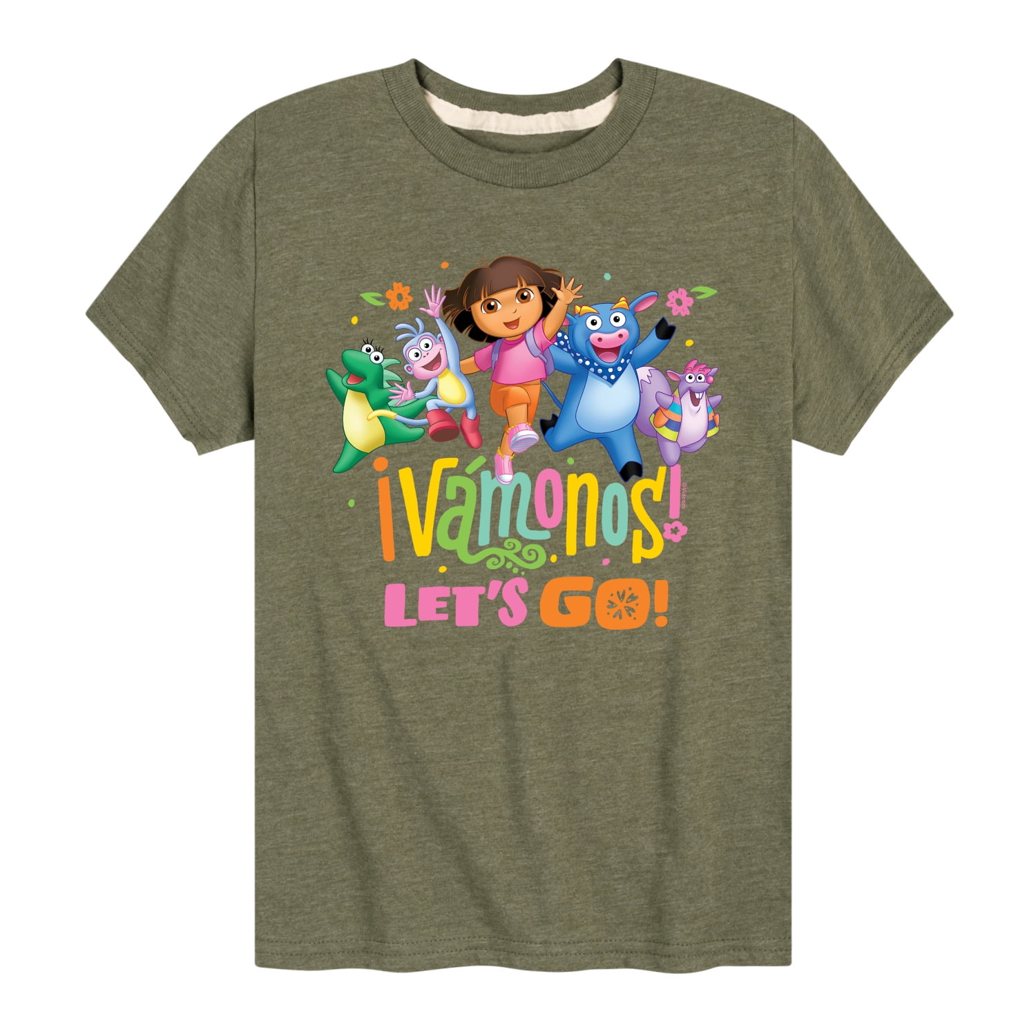 Dora The Explorer - Vamonos Lets Go - Toddler And Youth Short Sleeve ...