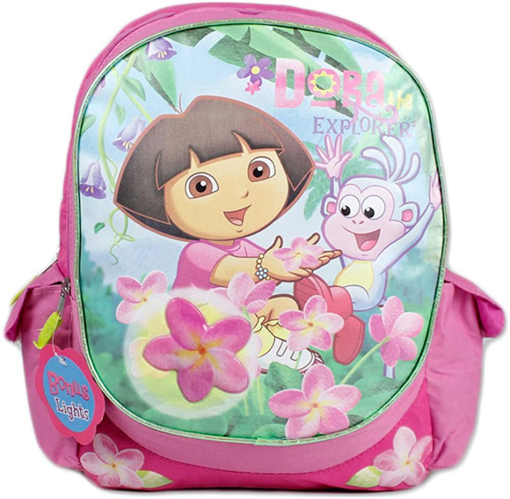 Dora and Boots - Flower Field - Large Backpack School (16 inch ...