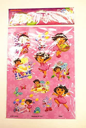 Dora the Explorer 1 Raised Sticker Sheet - Walmart.com