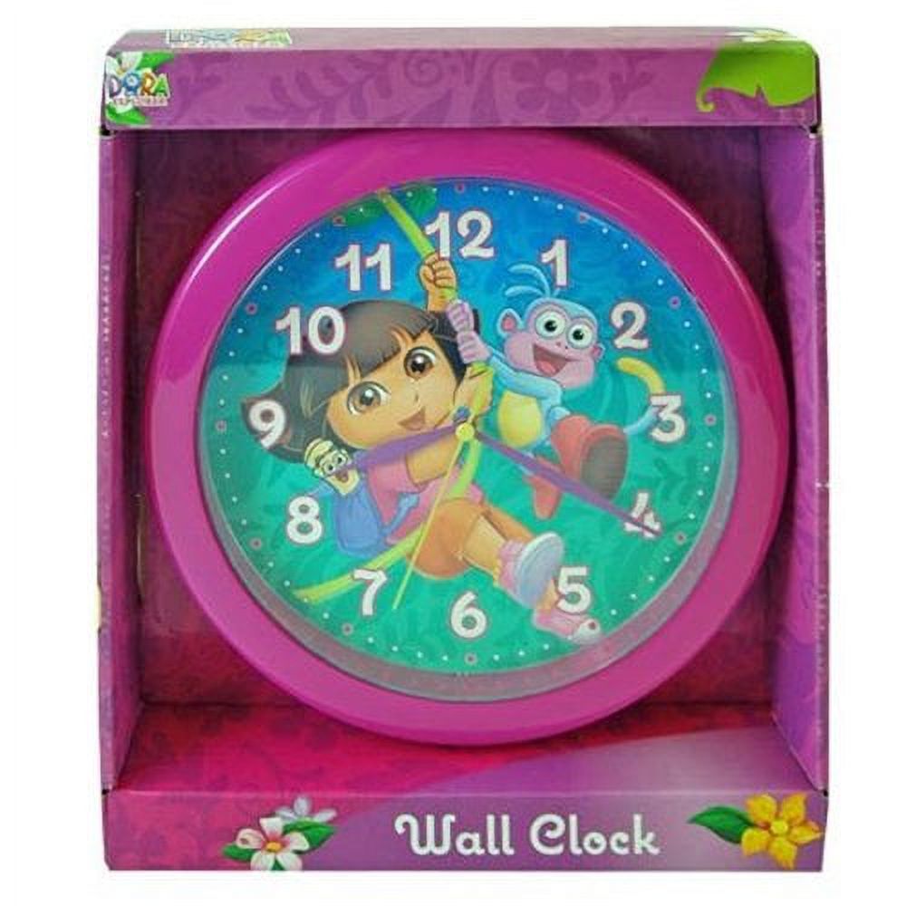 Dora the Explorer 10" Round Wall Clock, Quartz Accuracy, Easy Wall ...