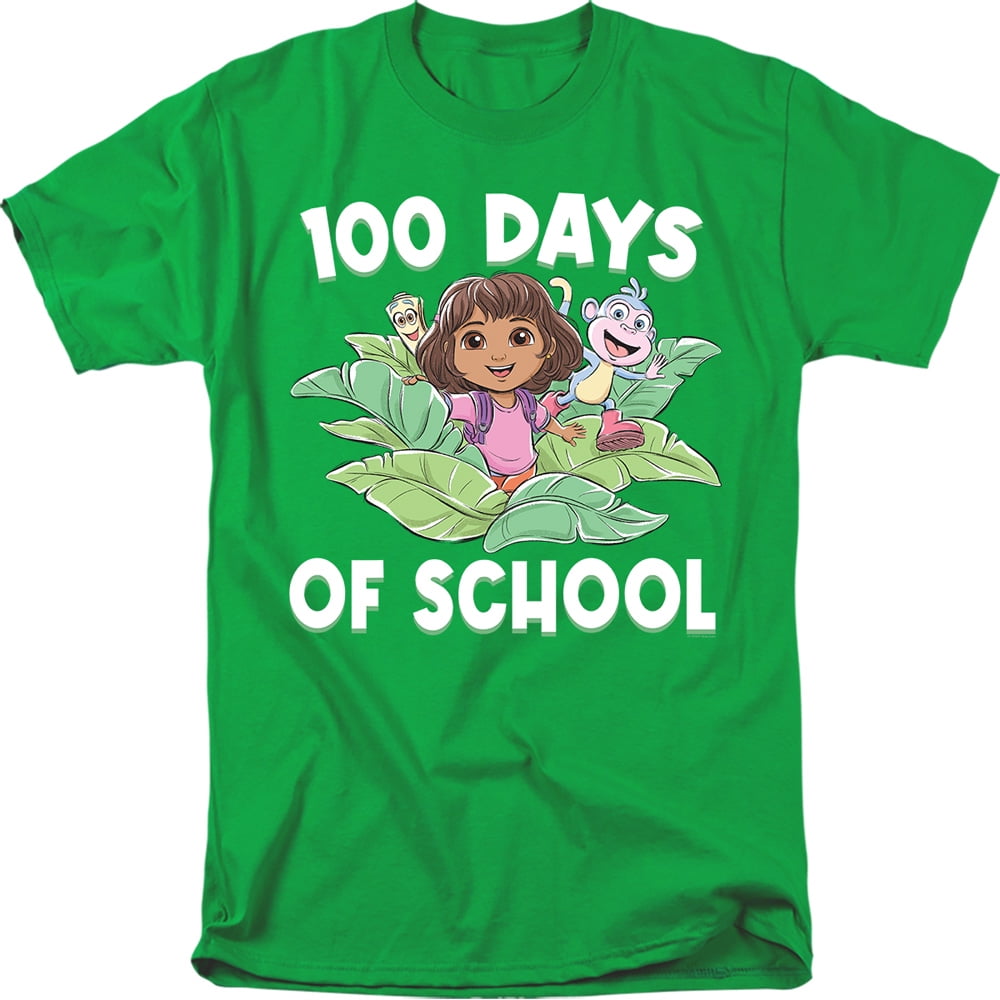 Dora the Explorer 100 Days of School Leaves Unisex Adult T Shirt ...