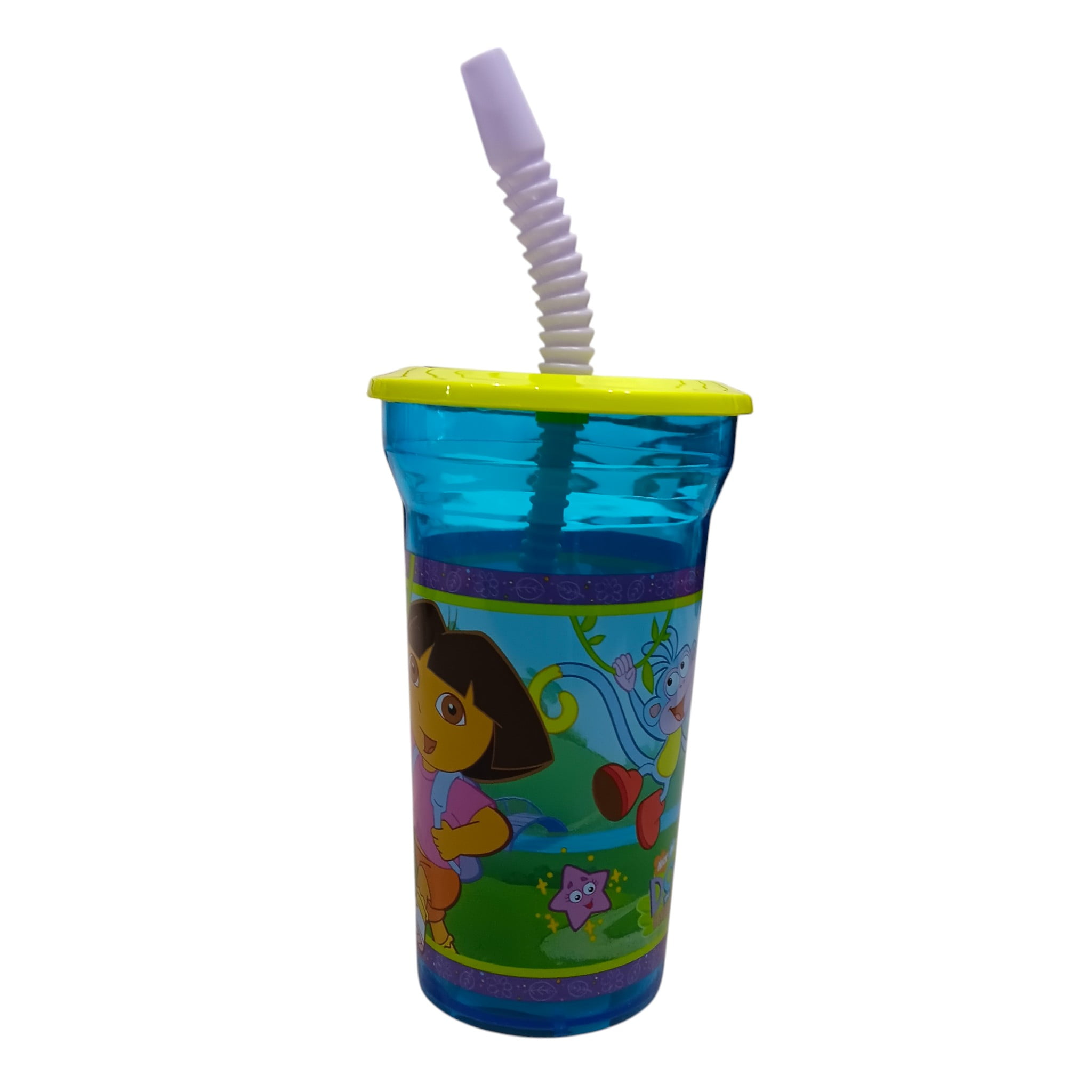 Dora the Explorer 14oz Cup Tumbler with Straw and Lid - Walmart.com