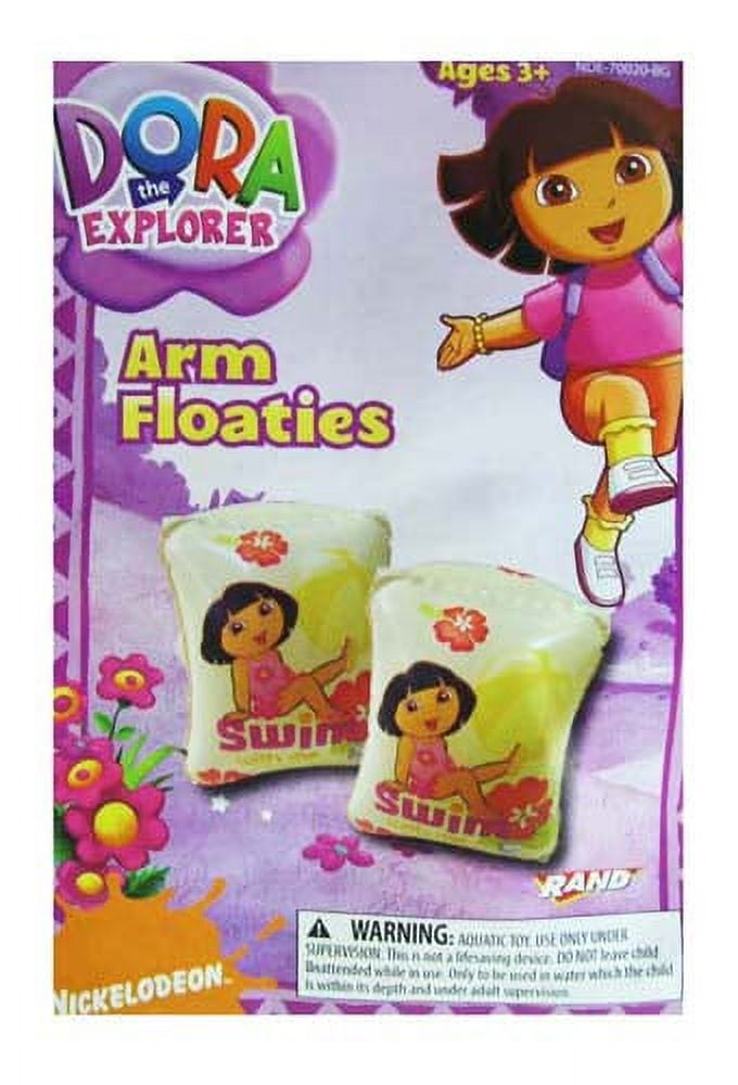 Dora the Explorer Arm Floats, 7 inch, Trainer Pool Blow-up Floaties for ...