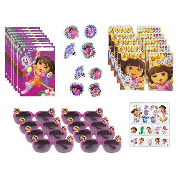 Dora the Explorer Birthday Party Supplies Favor Pack for 8 Includes 8 ...