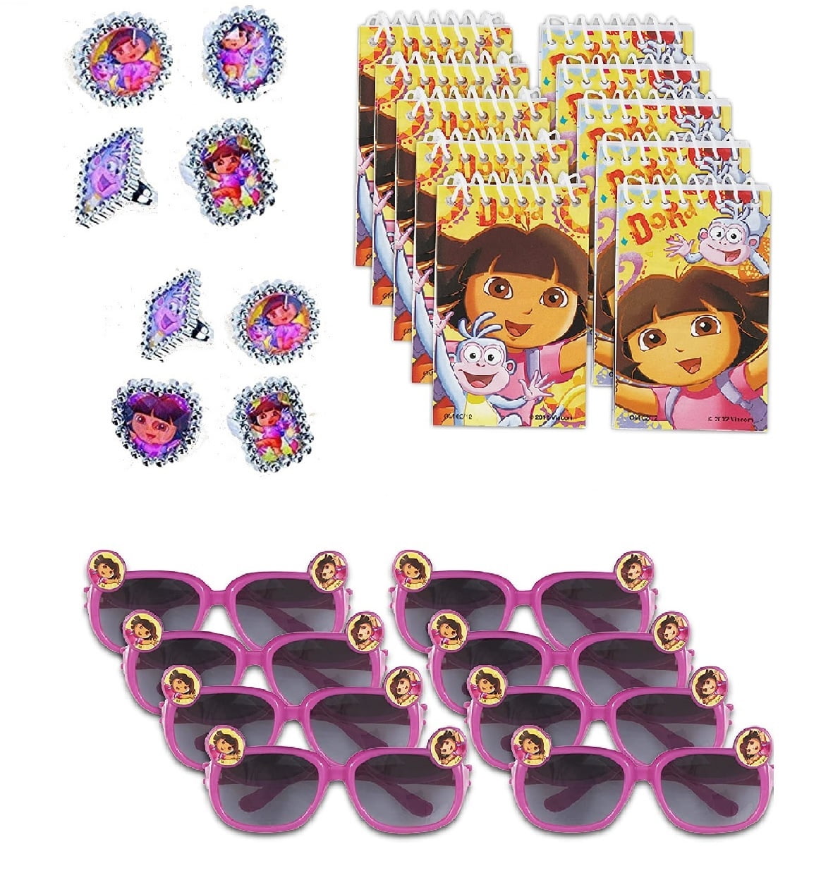 Dora the Explorer Birthday Party Supplies Favor Pack for 8 Includes 8 ...