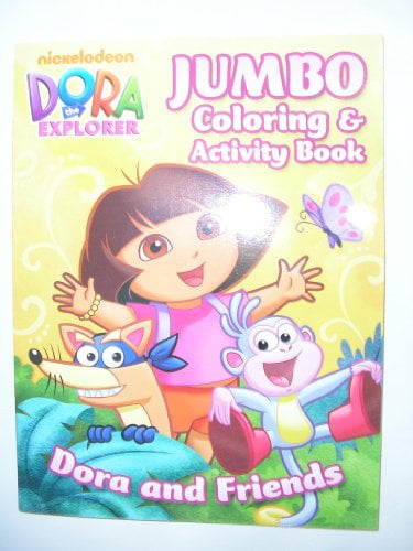 Pre-Owned Dora the Explorer Jumbo Coloring & Activity Book Paperback - Walmart.com