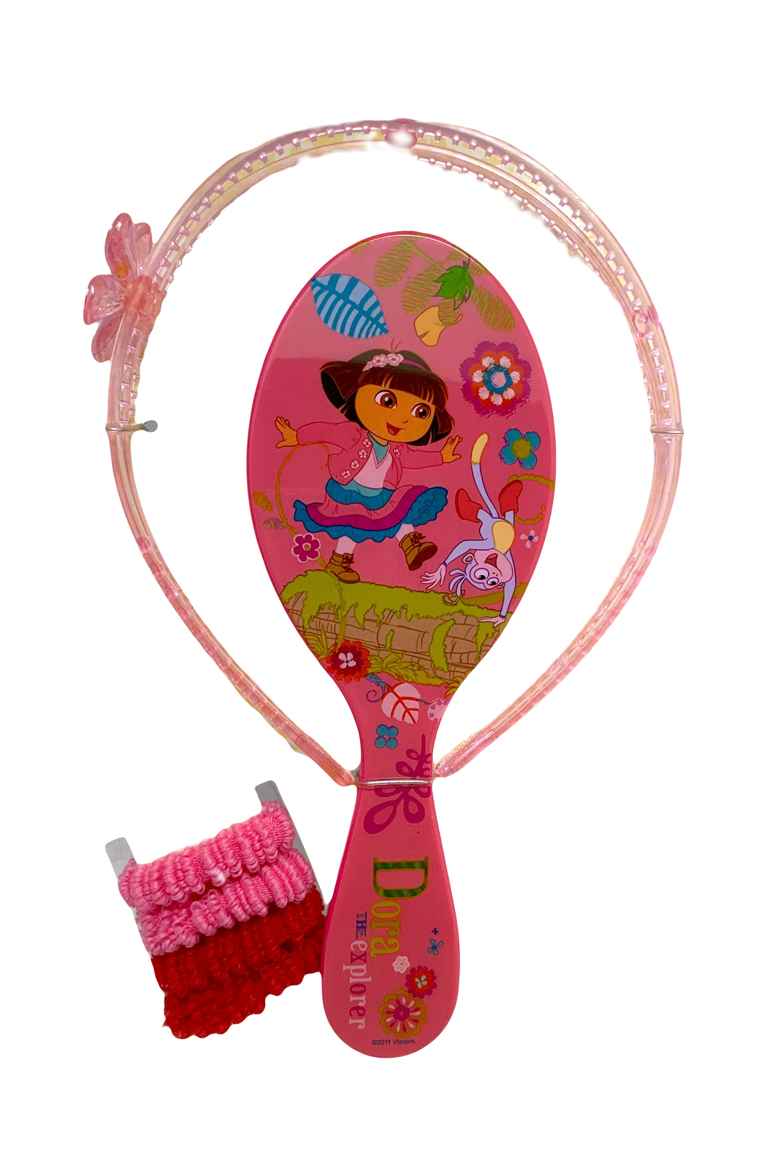 Dora the Explorer Dora and Boots Pink Colored Plastic Hairbrush ...