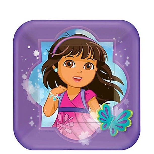 Dora the Explorer 'Dora and Friends' Small Paper Plates (8ct) - Walmart ...