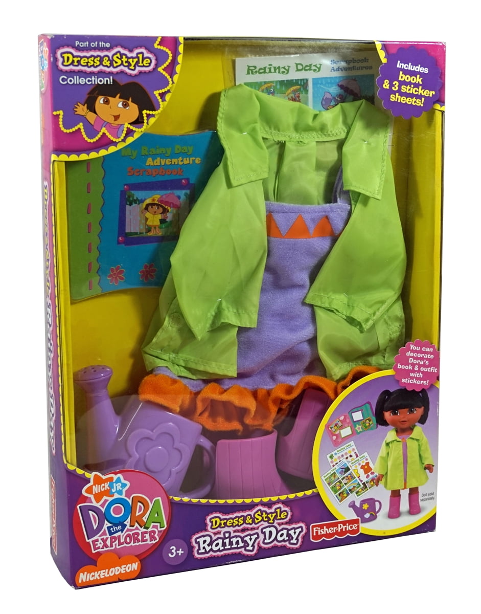 Damaged Box Special - Dora the Explorer Dress & Style Rainy Day Outfit ...