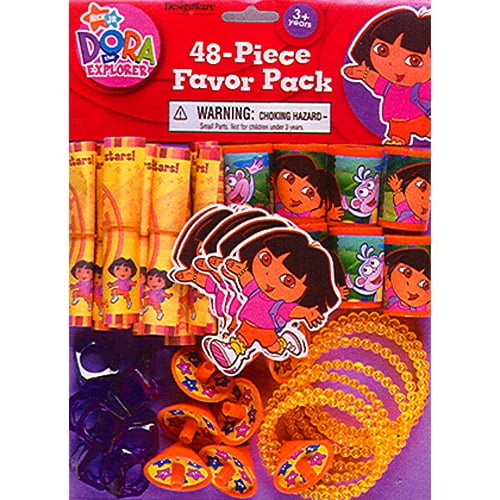 Dora the Explorer Favor Pack (48pc) - Walmart.com