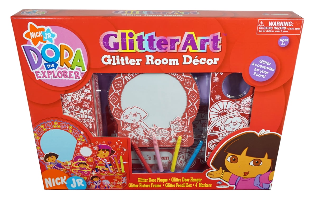 Dora the Explorer Glitter Art Set - Glitter Accessories for your Room ...