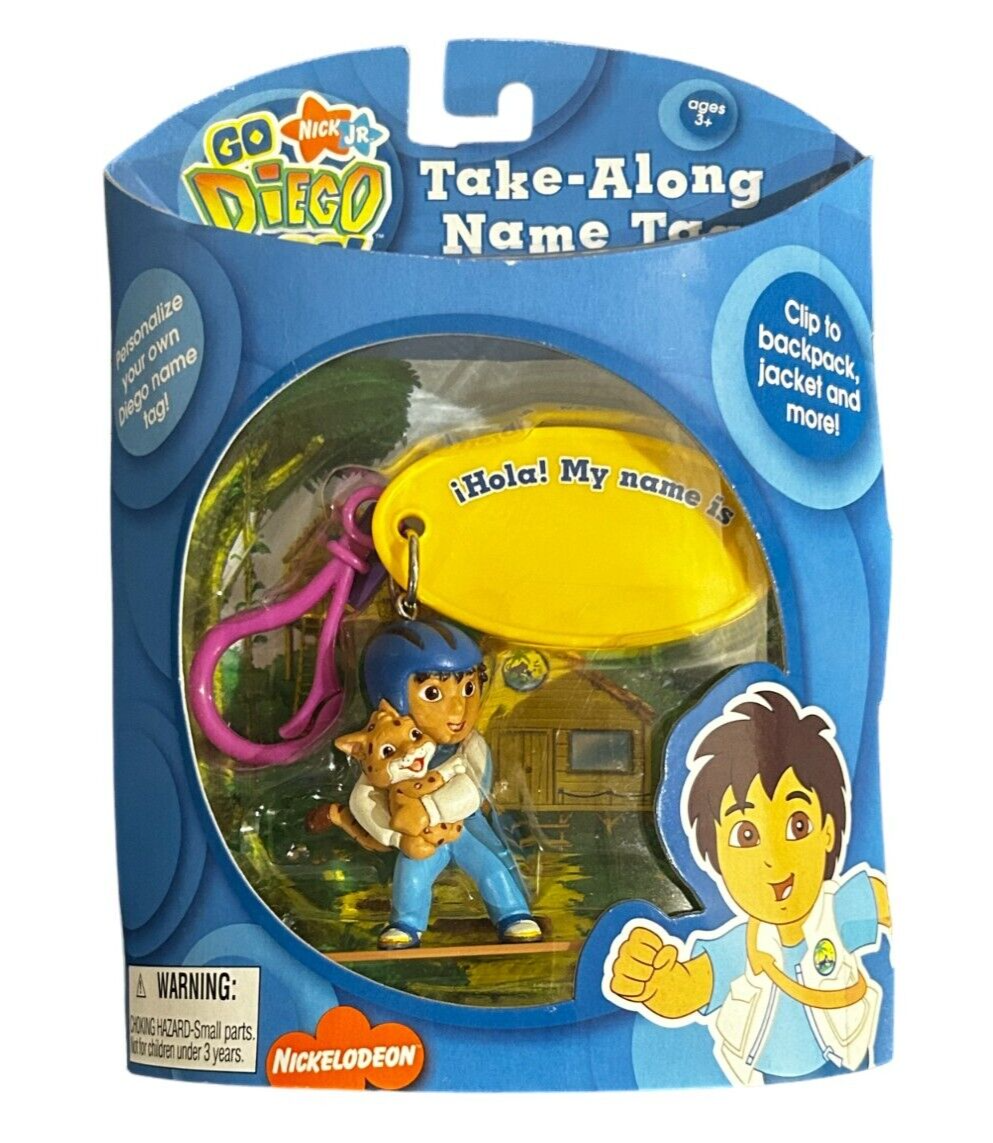 Dora the Explorer Go Diego Go Take Along Name Tag Clip On - Walmart.com