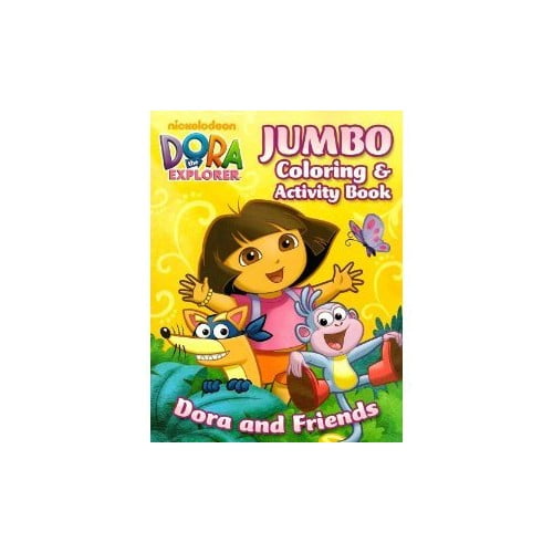 Pre-Owned Dora the Explorer Jumbo Coloring & Activity Book ~ Dora and ...