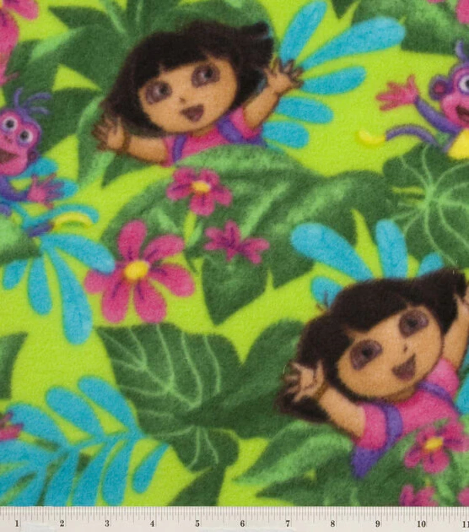Dora the Explorer Jungle Fleece Fabric - Walmart.com