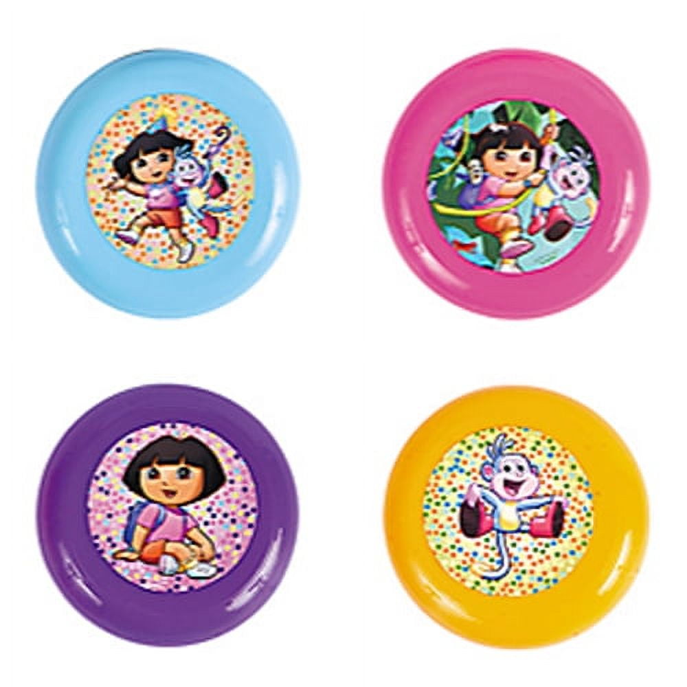Dora the Explorer Mini Flying Discs / Favors (4ct) - Walmart.com