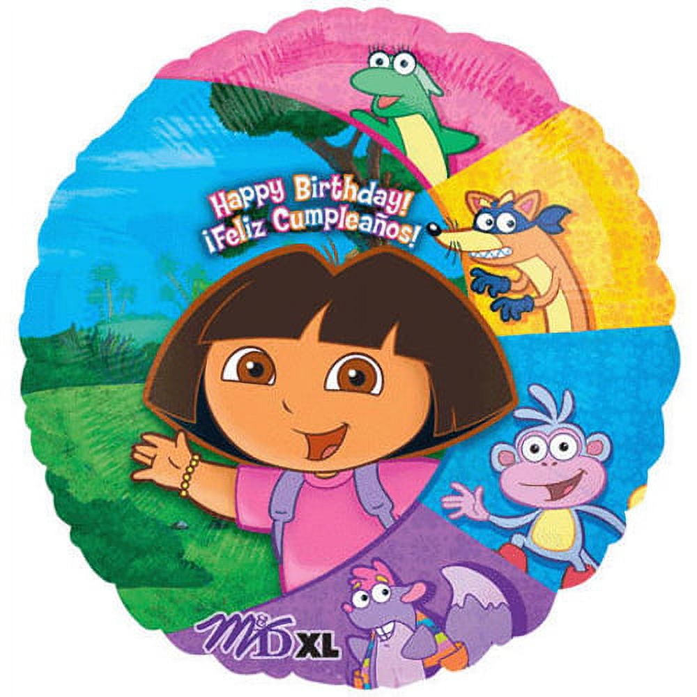 Dora the Explorer 'Party' Foil Mylar Balloon (1ct) - Walmart.com