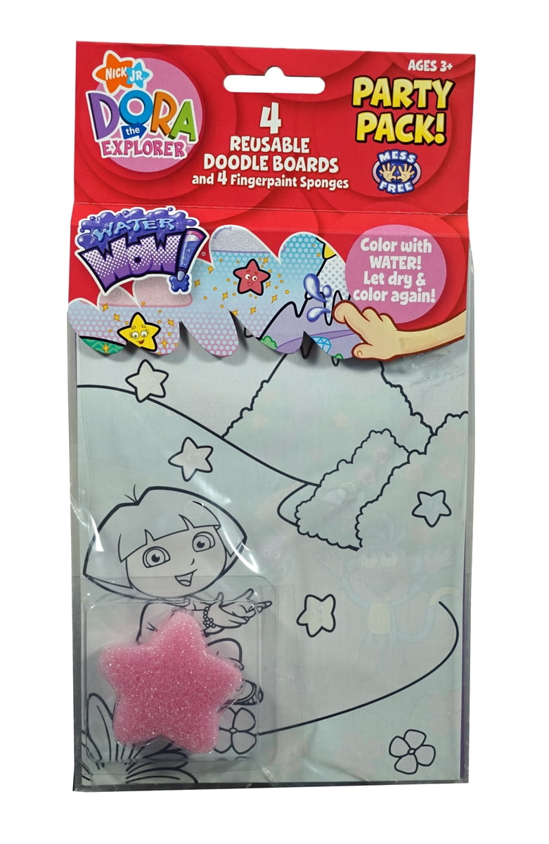 Dora the Explorer Reusable Doodle Boards & Fingerpaint Sponges ...