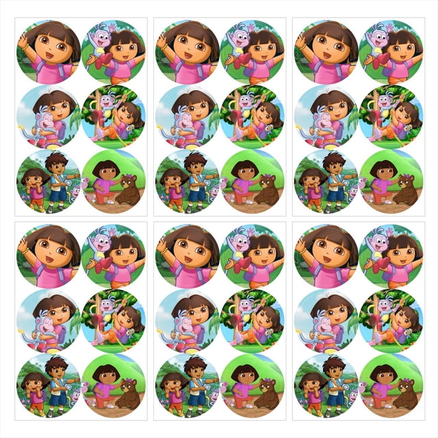 Dora the Explorer Stickers Party Favors Labels Birthday Thank You ...