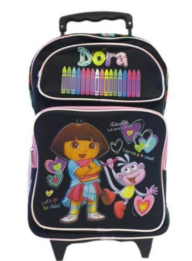 Dora the explorer large rolling backpack - Dora large School Backpack ...