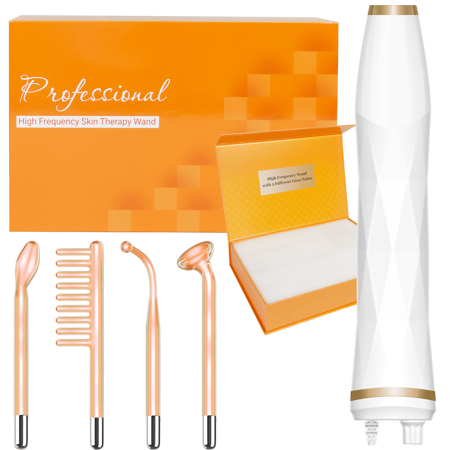 Doracome Portable High Frequency Facial Handheld Skin Therapy Wand ...
