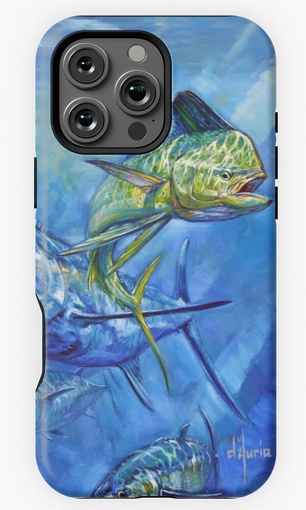 Dorado Marlin and Tuna Fish Phone Case for iPhone 16 15 14 13 12 11 Pro ...