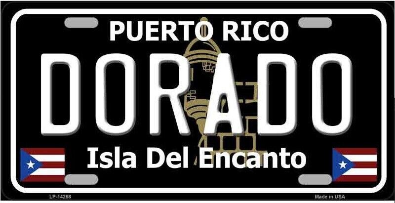 Dorado Puerto Rico Black Metal License Plate / Sign / Plaque - Aluminum ...