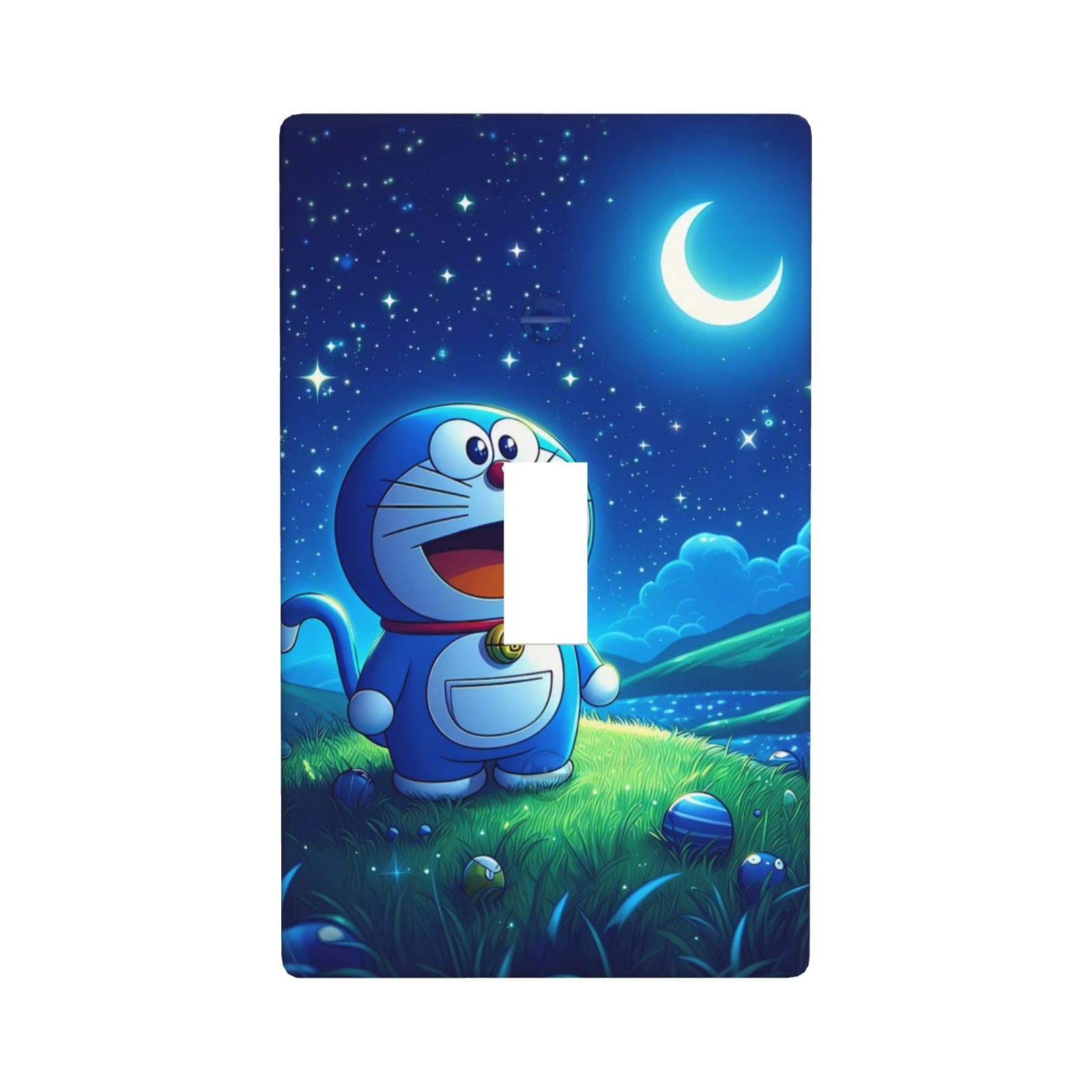 Doraemon Anime Light Switch Cover Plates, Single Lever Wall Plate, 1 ...