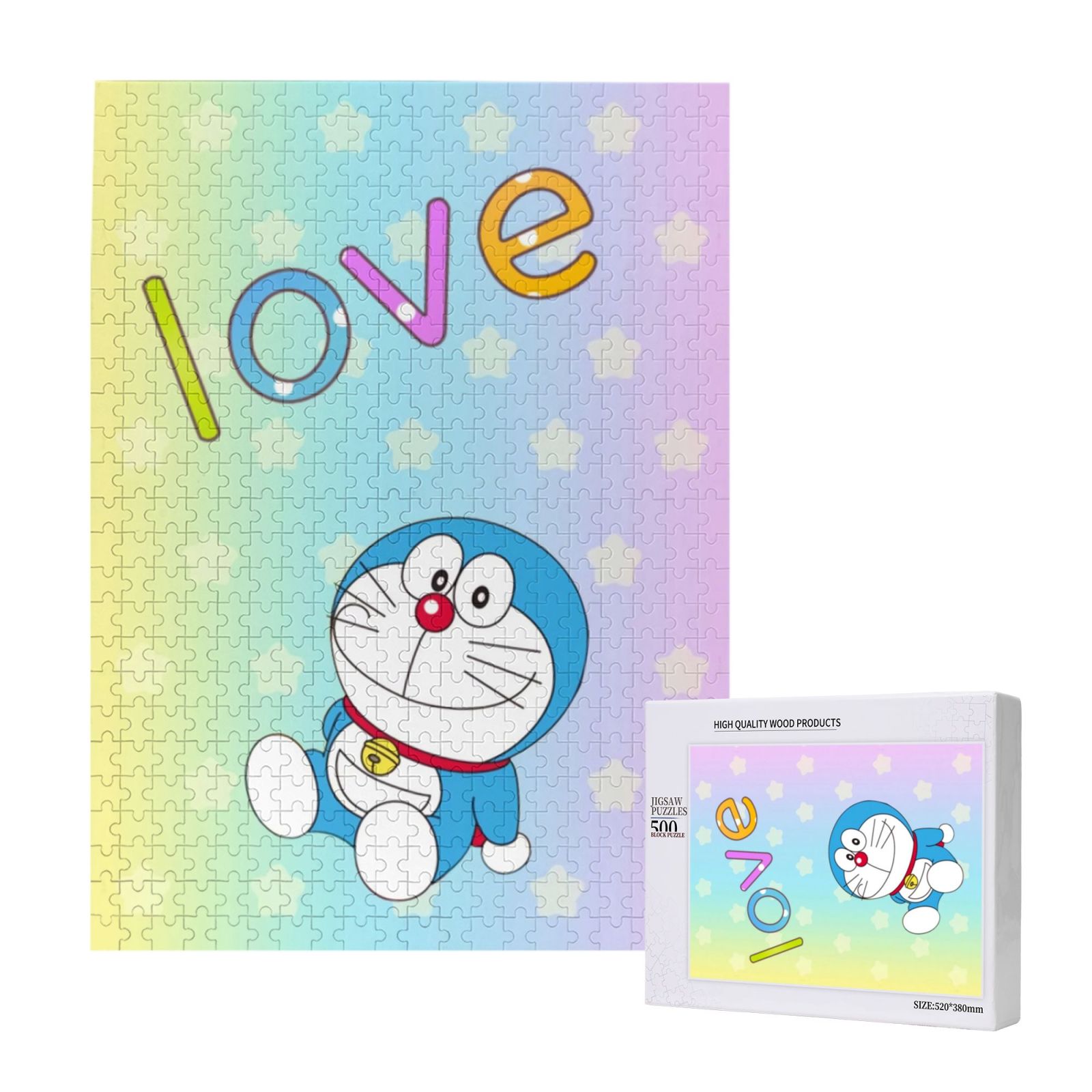 Doraemon Anime Puzzles Boys Girls Teens 300/500/1000 Piece Wooden ...