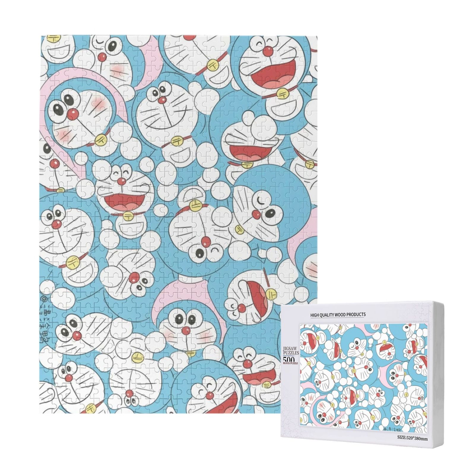 Doraemon Anime Puzzles Boys Girls Teens 300/500/1000 Piece Wooden ...