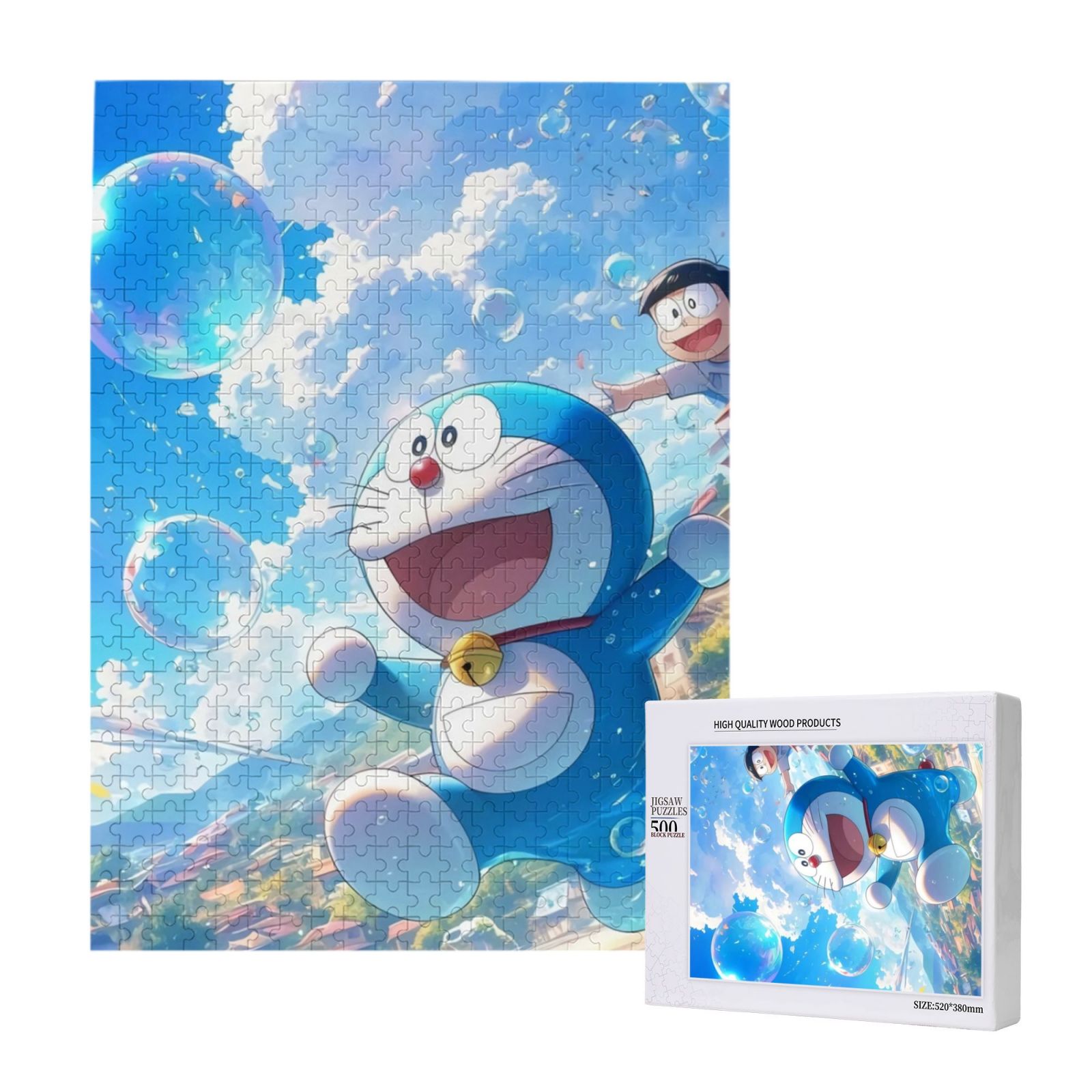 Doraemon Anime Puzzles Boys Girls Teens 300/500/1000 Piece Wooden ...