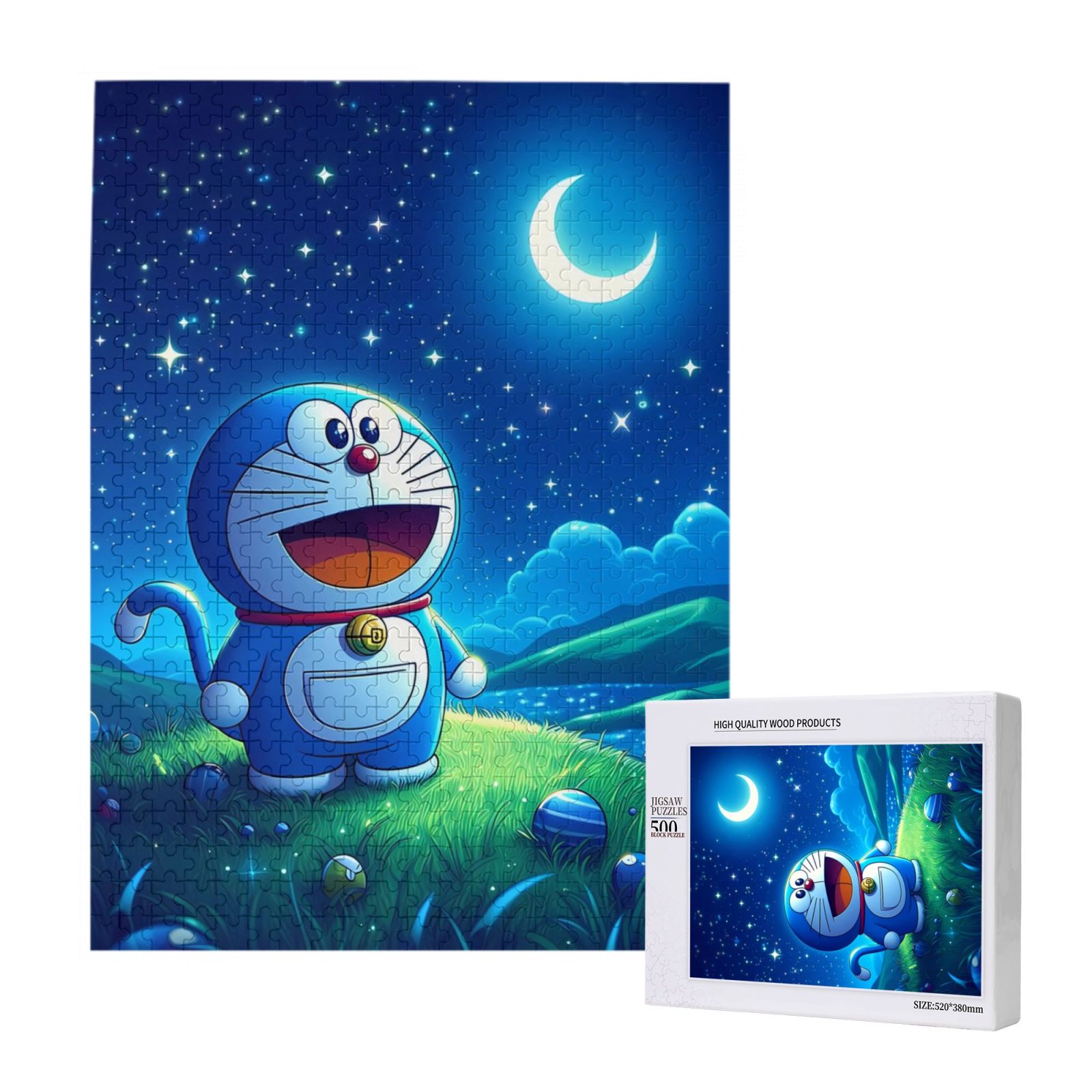 Doraemon Anime Puzzles Boys Girls Teens 300/500/1000 Piece Wooden ...