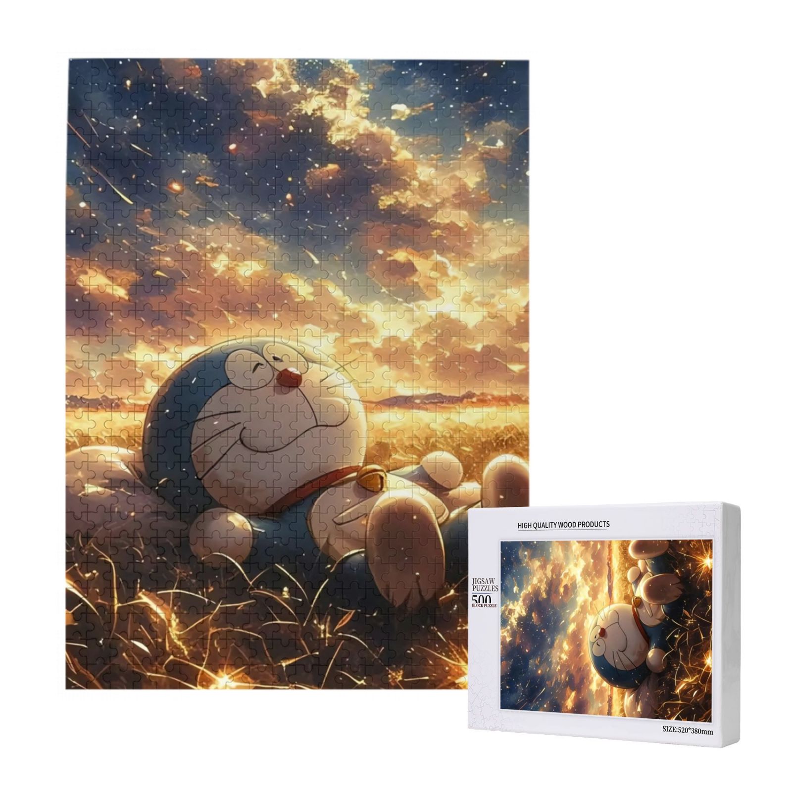 Doraemon Anime Puzzles Boys Girls Teens 300/500/1000 Piece Wooden ...