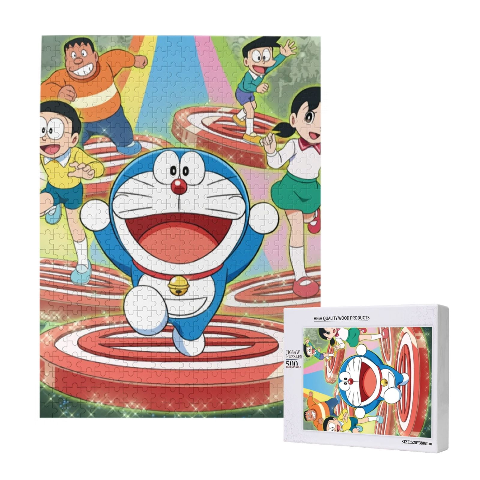 Doraemon Anime Puzzles Boys Girls Teens 300/500/1000 Piece Wooden ...