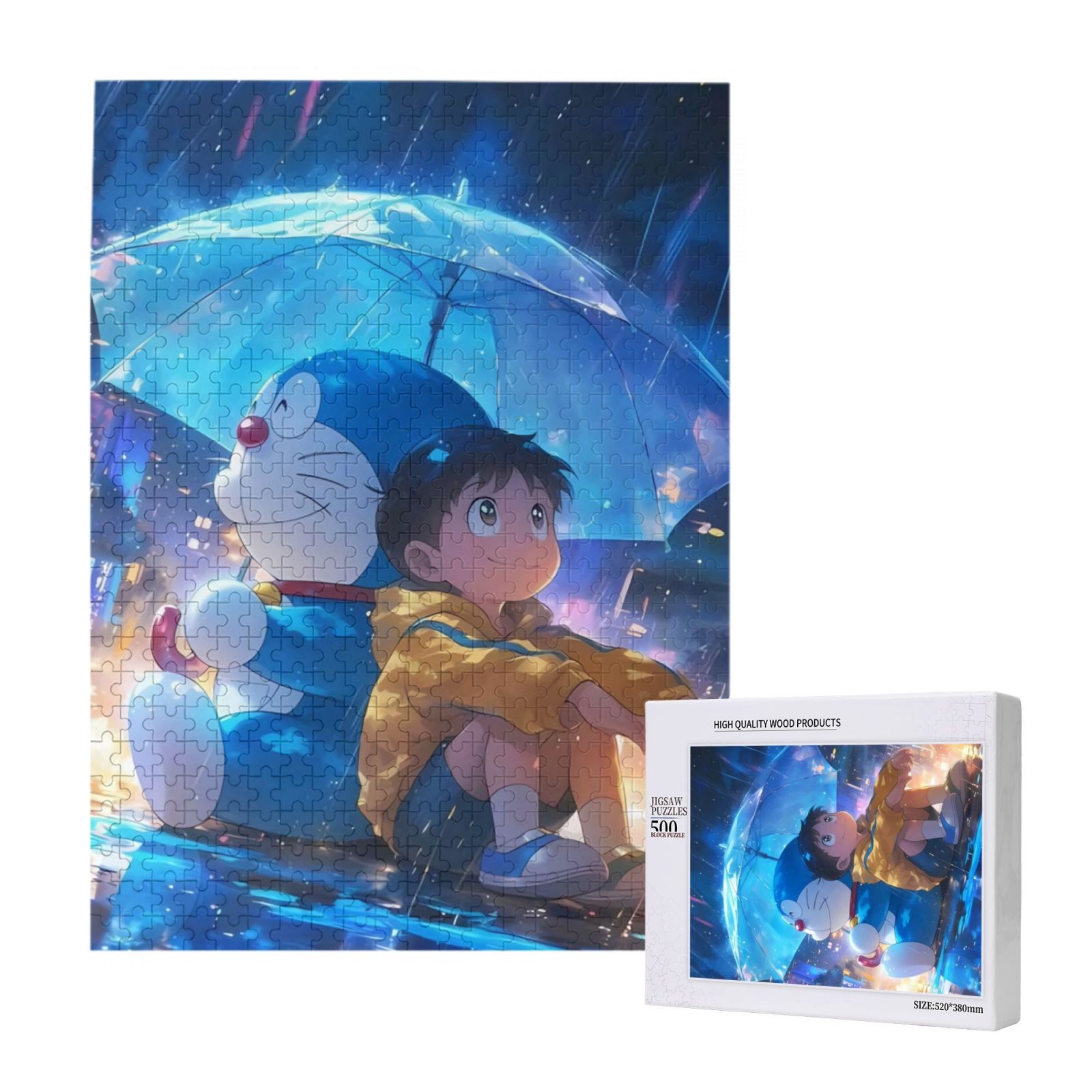 Doraemon Anime Puzzles Boys Girls Teens 300/500/1000 Piece Wooden ...