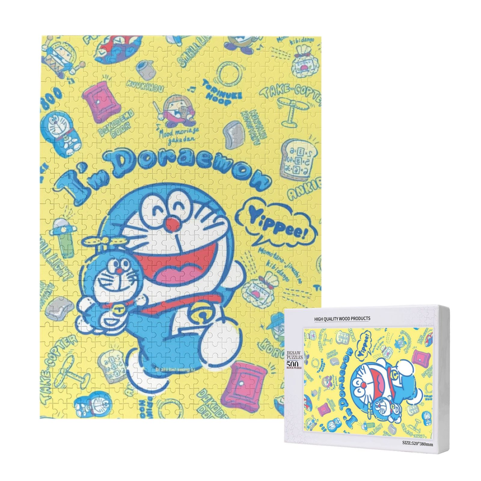 Doraemon Anime Puzzles Boys Girls Teens 300/500/1000 Piece Wooden ...