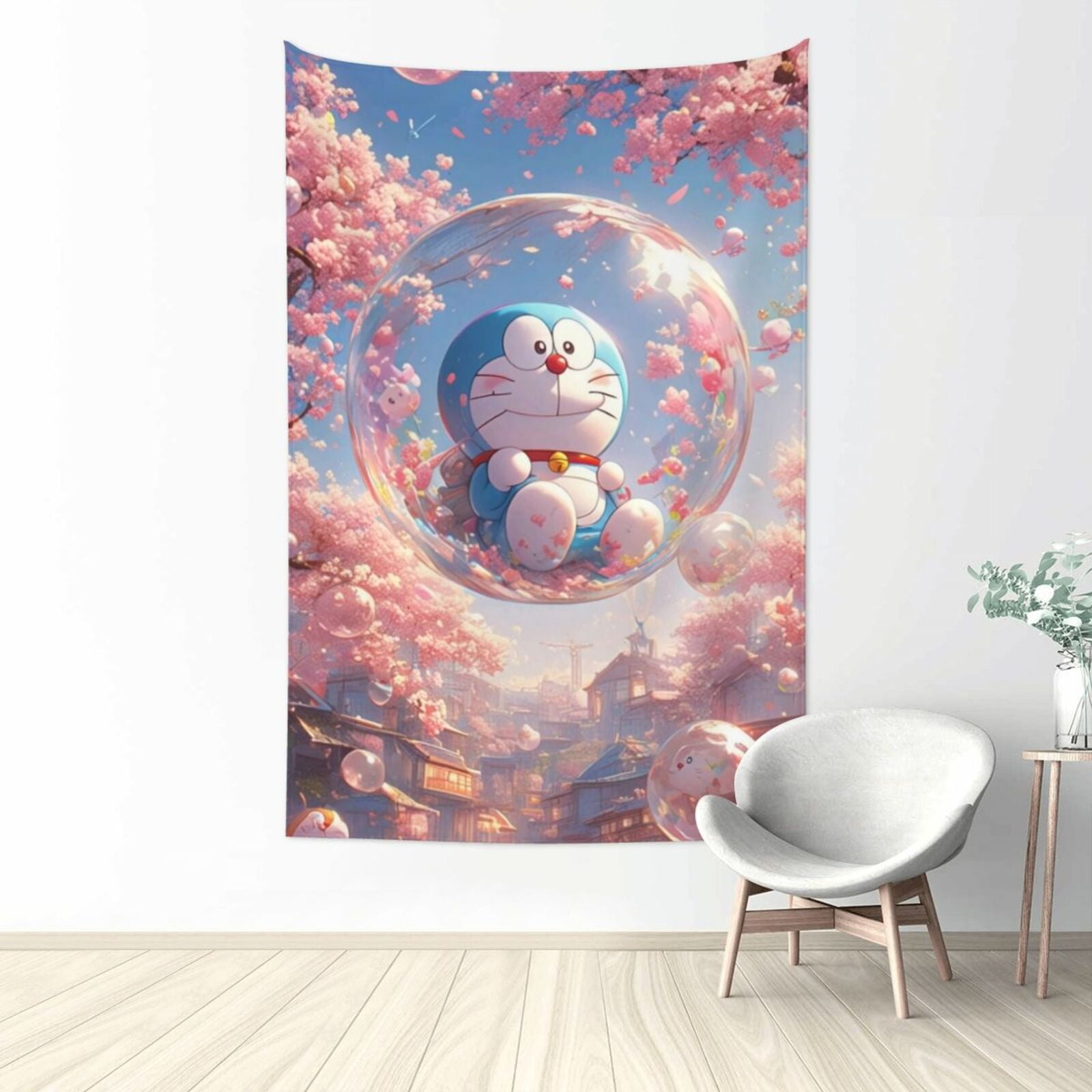 Doraemon Bedroom Tapestry, King Size, Wall Hanging, Wall Decor, College ...
