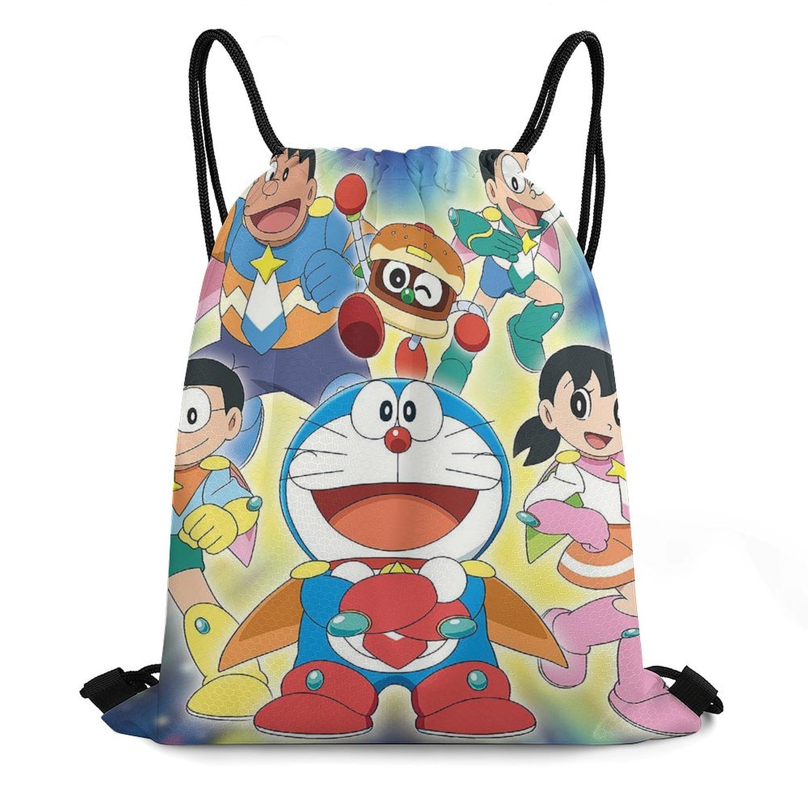 Doraemon Bundle Pocket Drawstring Bag Cinch Bags Versatile Backpack ...