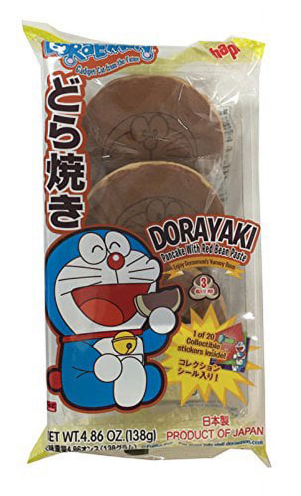 Doraemon Dorayaki Pancake with Red Bean Paste 3 Piece per Pack (2 Pack ...