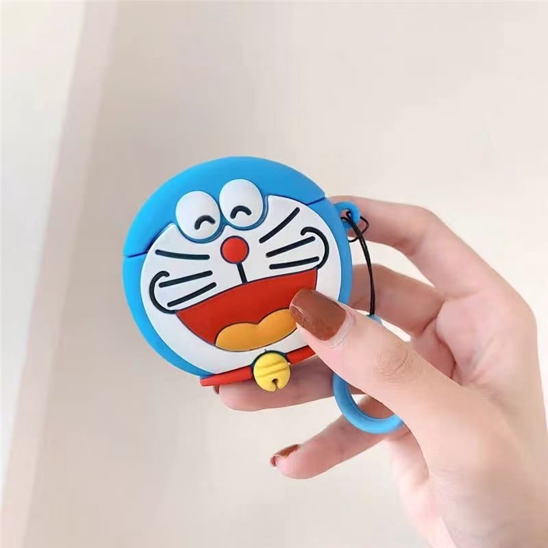 Doraemon For Airpods Pro 2 Case,3D Cartoon Anime Silicone Protective ...