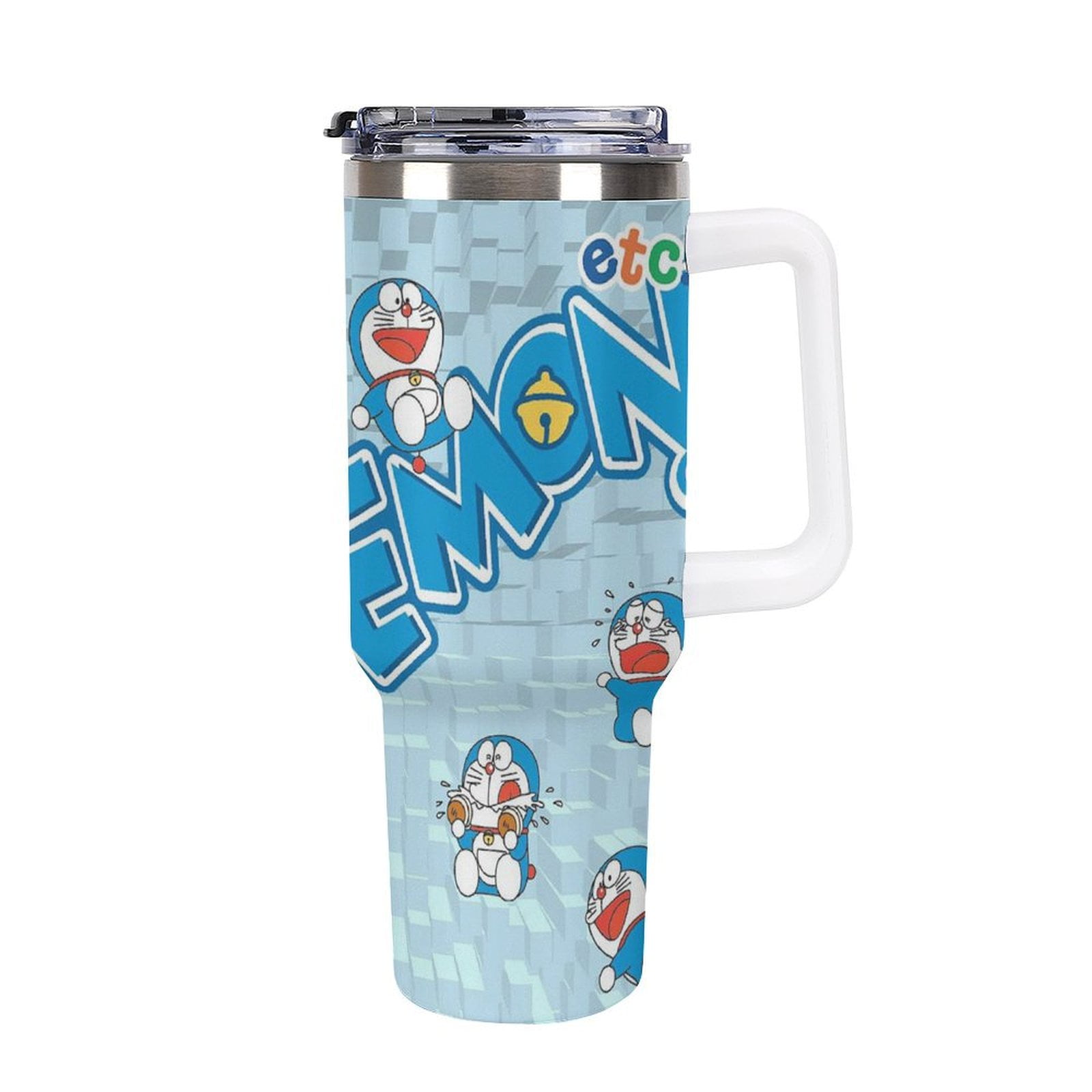 Doraemon Stainless Steel Straw Large Capacity Car Cup Commuter Spill ...