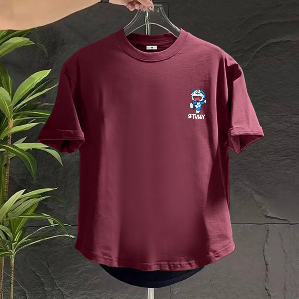 Doraemon short-sleeved t-shirt new summer cotton half-sleeved top ...