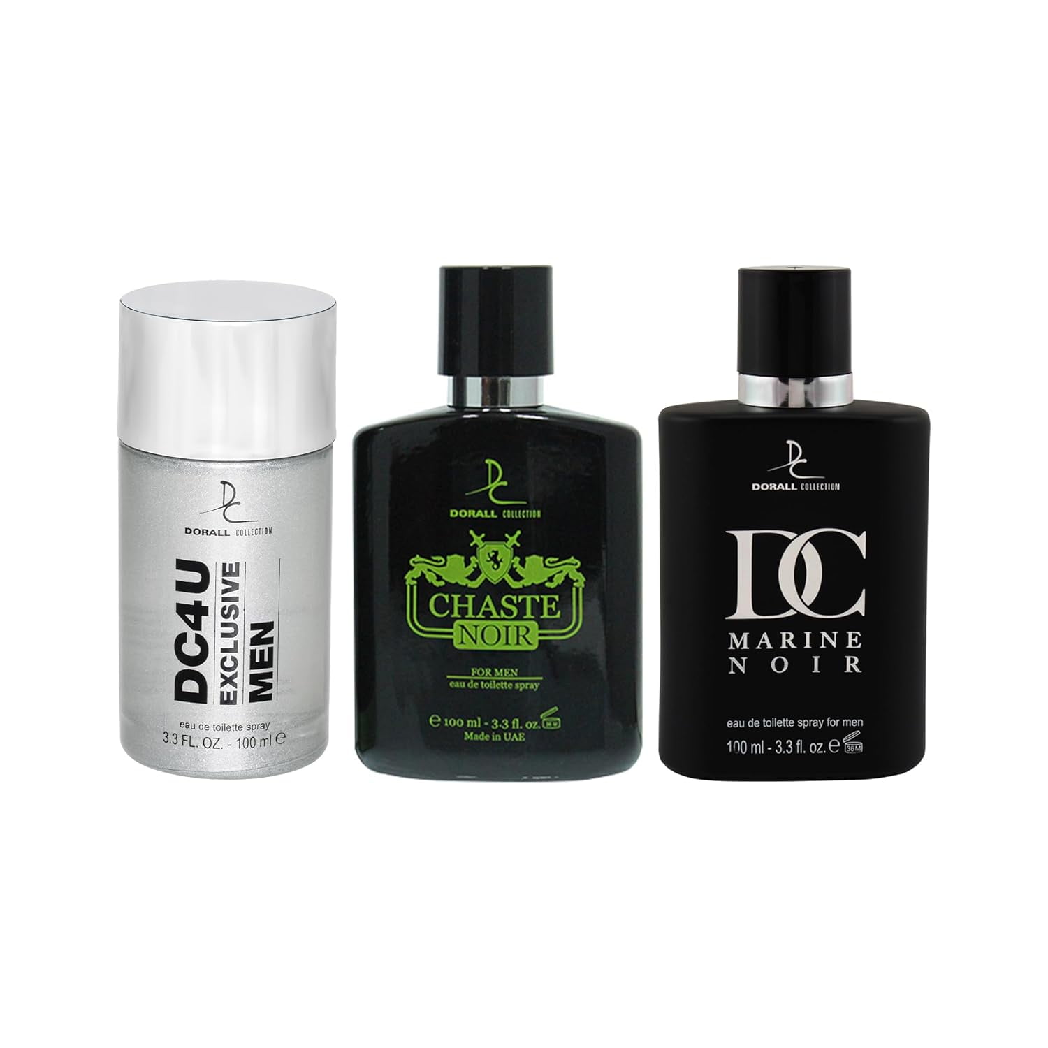 Dorall Collection DC 4 U Exclusive Chaste DC Marine EDT Set 100ml Pack ...