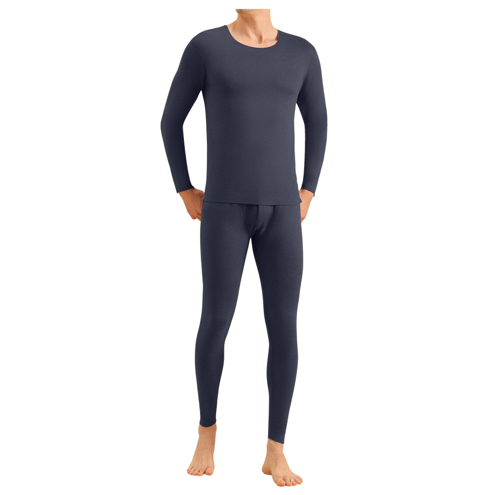 Doralu Cold Weather Gear Men's Underwear Thermal Blue Velvet Thermal ...