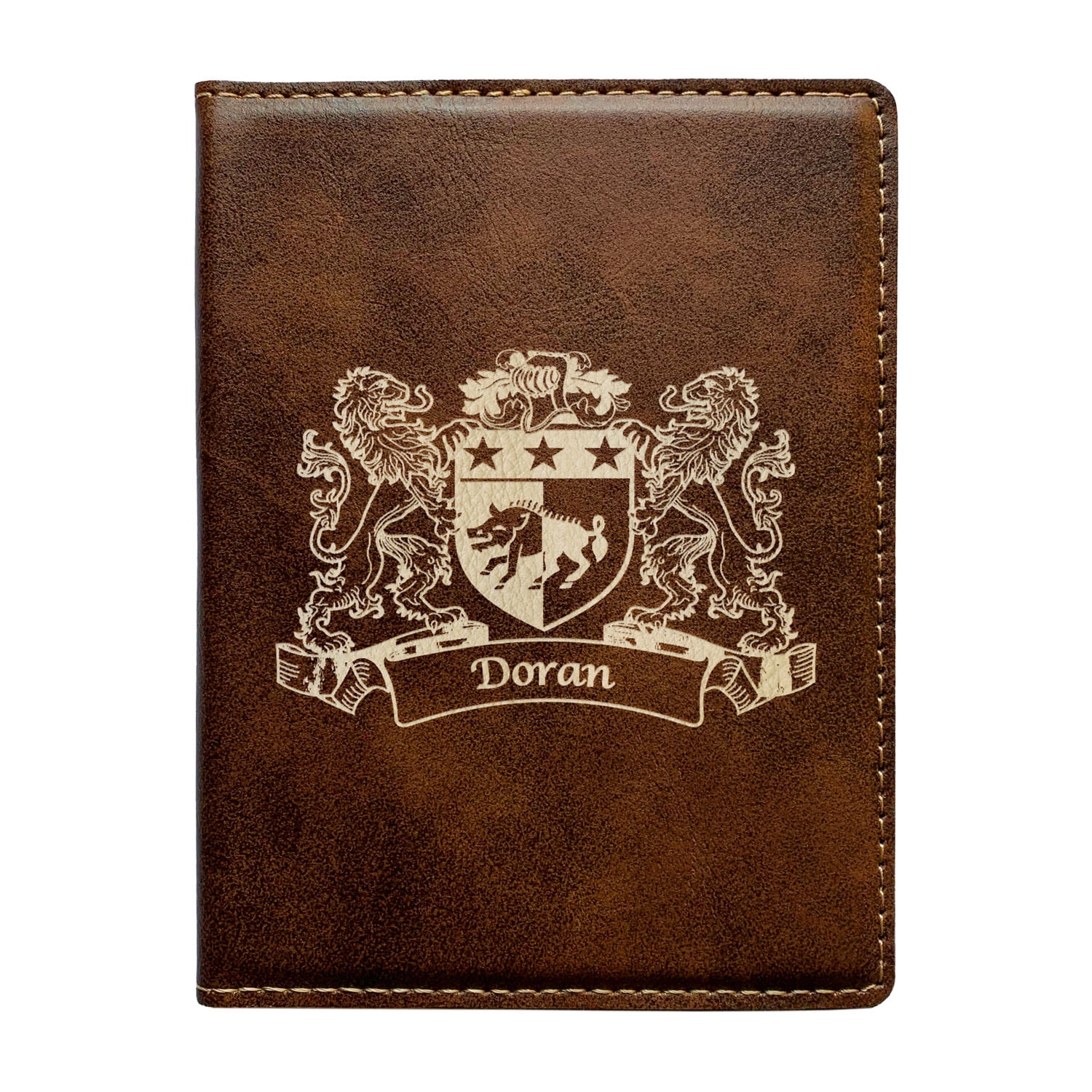 Doran Irish Coat of Arms Leather Passport Wallet - Walmart.com