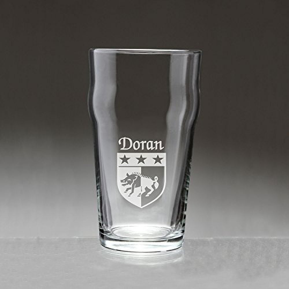 Doran Irish Coat of Arms Pub Glasses - Set of 4 (Sand Etched) - Walmart.com
