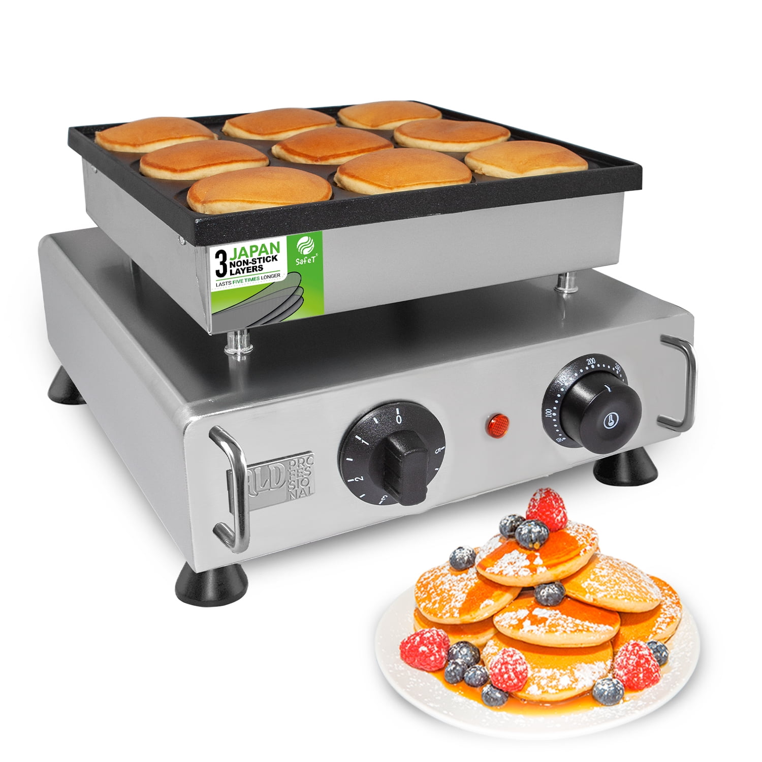 ALDKitchen Dutch Pancake Maker | Dorayaki Iron | Electric Big Dutch ...