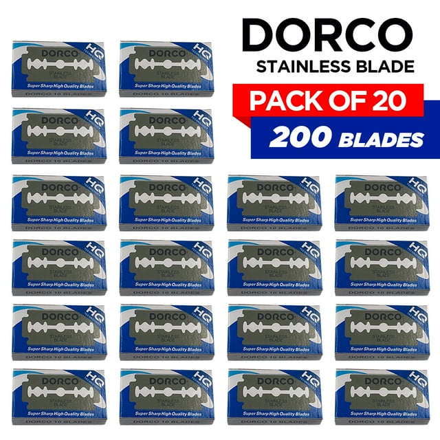 Dorco Platinum Extra Double Edge Razor Blades - 20 Pack - Walmart.com